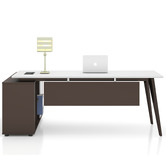 Nolan 200cm L-Shaped Executive Desk | Temple & Webster