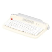 TimeTreasureHome Retro Bluetooth Wireless Keyboard with Tablet Holder ...