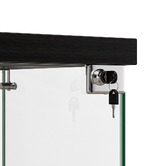 Oakleigh Home Morse 2 Shelf Glass Display Cabinet | Temple & Webster