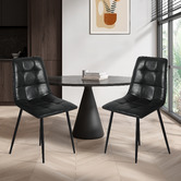Oakleigh Home Selawik Faux Leather Dining Chairs | Temple & Webster