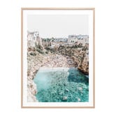 Italian Beach Framed Paper Print Wall Art | Temple & Webster