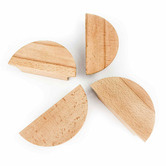 Do.Up Half Moon Beech Wood Cabinet Handle | Temple & Webster