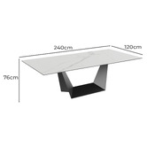 Keys Road Designs Rollo Ceramic Dining Table | Temple & Webster