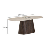 Theia Travertine-Look Dining Table | Temple & Webster