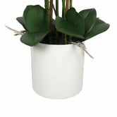 BotanicArtisan 65cm Potted Faux Large Multi-Stem White Orchid Plant ...