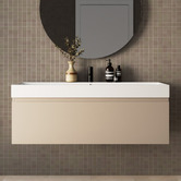 Sanremo 1200mm Wall Hung Single Vanity with Polymarble Countertop ...