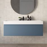 Sanremo 1200mm Wall Hung Single Vanity with Polymarble Countertop ...