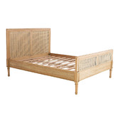 LilaInteriors Weathered Oak Hamilton Bed with Footboard | Temple & Webster