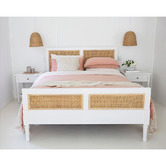 LilaInteriors White Hamilton Bed with Footboard | Temple & Webster