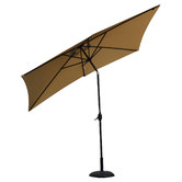 Chiswick Living 3m Beige Ari Market Umbrella With LED Lights | Temple ...