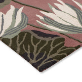 Dusty Rose Waterlily Hand-Tufted Wool Rug | Temple & Webster