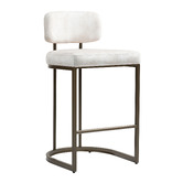 EvieHome 66cm Ricano Velvet Bar Stools | Temple & Webster