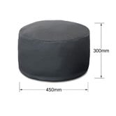 MilkcanProducts Luxury Outdoor Round Ottoman Cover | Temple & Webster