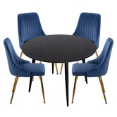4 Seater Blake Dining Table & Chair Set | Temple & Webster
