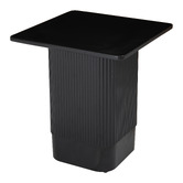Ever Dreaming Living Black Cedar Ribbed Side Table | Temple & Webster