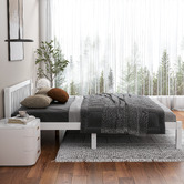 HoxtonRoom White Hazel Pine Wood Bed Frame | Temple & Webster