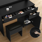 HoxtonRoom 2 Piece Zeta Dressing Table & Stool Set | Temple & Webster