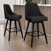 65cm Augusta Swivel Bar Stools | Temple & Webster