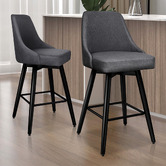 HoxtonRoom 65cm Augusta Swivel Bar Stools | Temple & Webster
