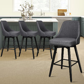 HoxtonRoom 65cm Augusta Swivel Bar Stools | Temple & Webster