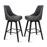 HoxtonRoom 65cm Augusta Swivel Bar Stools | Temple & Webster