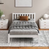 HoxtonRoom Hazel Pine Wood Bed with Underbed Storage | Temple & Webster