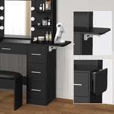 HoxtonRoom 2 Piece Willow Dressing Table & Stool Set | Temple & Webster