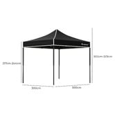 HoxtonRoom 3 x 3m Sharma Outdoor Pop-Up Gazebo | Temple & Webster