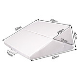 StarryEucalypt 2 Piece Cool Gel Memory Foam Wedge Pillow Set | Temple ...