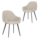 By Designs Benicio Faux Leather Dining Chairs | Temple & Webster