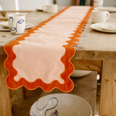 Rivie Cotton Canvas Table Runner | Temple & Webster