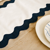 Rivie Cotton Canvas Table Runner | Temple & Webster
