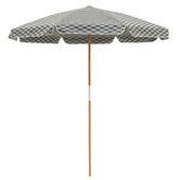2.3m Amalfi Chequered Beach Umbrella | Temple & Webster