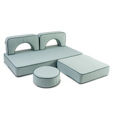 5 Piece Rivie Outdoor Modular Pillow Stack Set | Temple & Webster