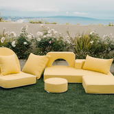 5 Piece Rivie Outdoor Modular Pillow Stack Set | Temple & Webster