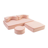 5 Piece Rivie Outdoor Modular Pillow Stack Set | Temple & Webster