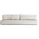 5 Piece Rivie Outdoor Modular Pillow Stack Set | Temple & Webster