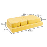 5 Piece Rivie Outdoor Modular Pillow Stack Set | Temple & Webster