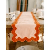 Rivie Cotton Canvas Table Runner | Temple & Webster