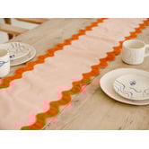 Rivie Cotton Canvas Table Runner | Temple & Webster