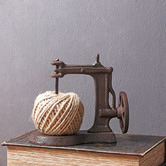 Antique Sewing Machine Iron Ornament | Temple & Webster