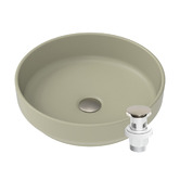 ArchitecturalDesigner Monroe 400mm Round Ceramic Basin & Waste Set ...