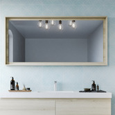Satin White Halifax Rectangular Wall Mirror | Temple & Webster