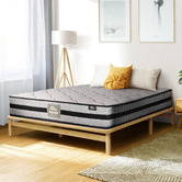 LivingFusion Ellisha Bed Base & Cartman 7 Zone Spring Mattress Set ...