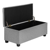 LivingFusion Timea Storage Ottoman Bench | Temple & Webster