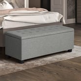 LivingFusion Timea Storage Ottoman Bench | Temple & Webster