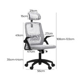 LivingFusion Argo Mesh Office Chair | Temple & Webster
