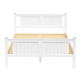 LivingFusion Clara Pine Wood Bed Frame | Temple & Webster