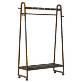 LivingFusion Lynne Bamboo Clothing Rack | Temple & Webster