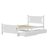 LivingFusion Clara Pine Wood Bed Frame with Storage | Temple & Webster